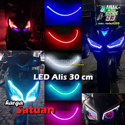 Jual LA Lampu Alis Cm Senja Lampu Selang Neon LED DRL Headlamp Motor Mobil PCX CBR Beat
