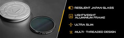 Amazon KODAK 37mm Fader Variable ND Filter Variable Range ND2