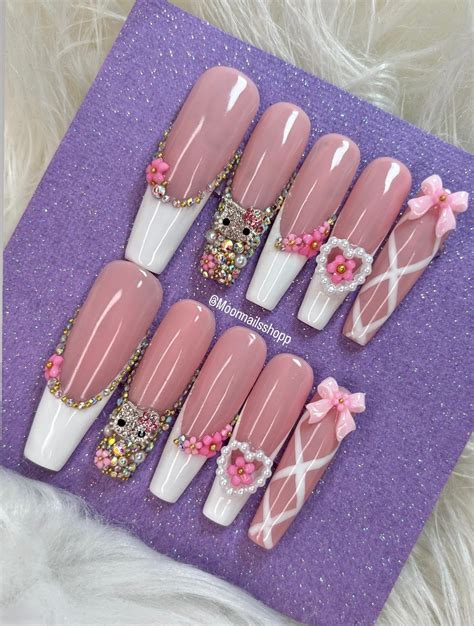 Hello Kitty Press On Nails Handmade Press On Nails Etsy