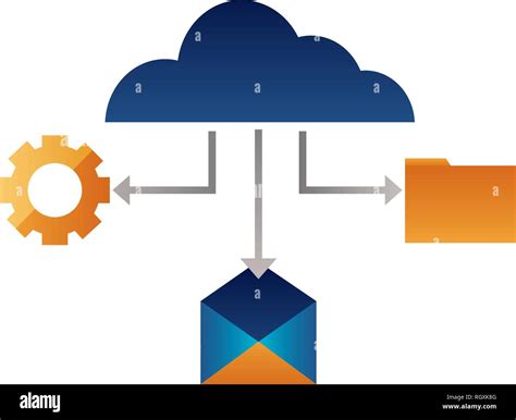 Cloud Computing Email File Setting Stock Vector Image And Art Alamy