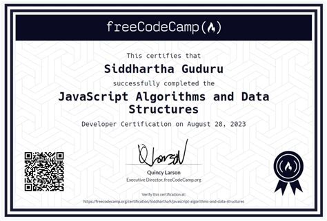 Siddhartha Guduru On Linkedin Freecodecamp Freecodecampcertified