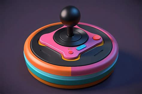 Technology Joystick Illustration 3d Premium Ai Generated Image