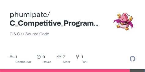 Github Phumipatcccompetitiveprogramming C And C Source Code