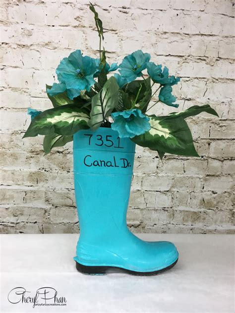 spring boot planter ideas from garage sales finds by cheryl phan