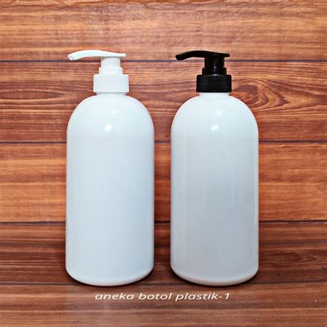 Jual Botol Pump 1000ml Pet Putih Glossy Botol 1000 Ml 1 Liter Botol