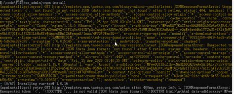 使用npm Install或cnpm Install报错解决npm安装cnpm失败 Csdn博客