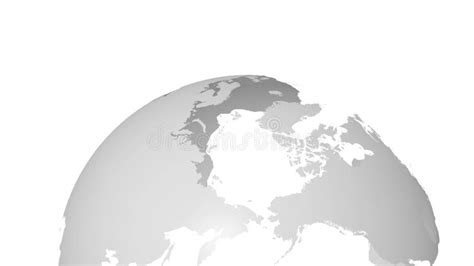 Mapa Giratório Do Globo Terrestre Transparente Filme Vídeo de giro