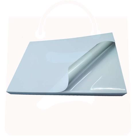 Jual Stiker Plastik Vinyl Tahan Air Jet Matte Putih A4 20 Lembar