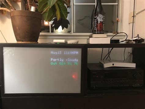 Adafruit 32x64 Led Matrix Installed Behind Ikea A V Cabinet For Home