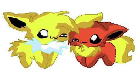 Pixilart Jolteon X Flareon By Rori987