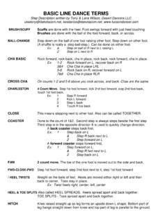 BASIC LINE DANCE TERMS / basic-line-dance-terms.pdf / PDF4PRO