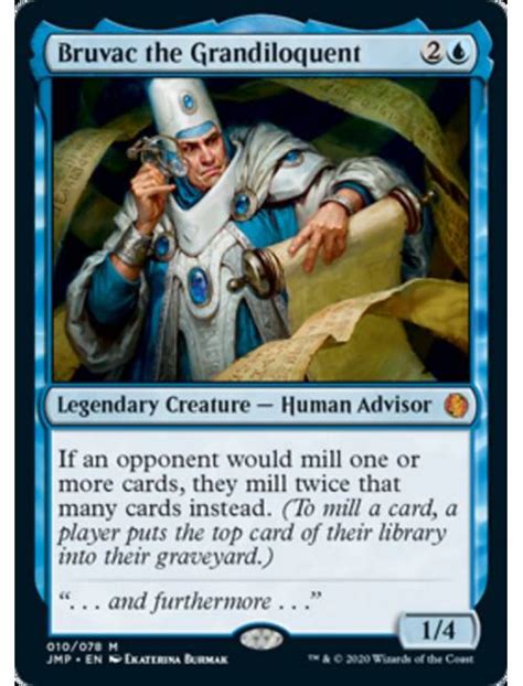 Card Mtg Bruvac The Grandiloquent Da Coleção Jumpstart