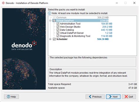 Using The Graphical Installation Wizard — Denodo Platform Installation Guide 92