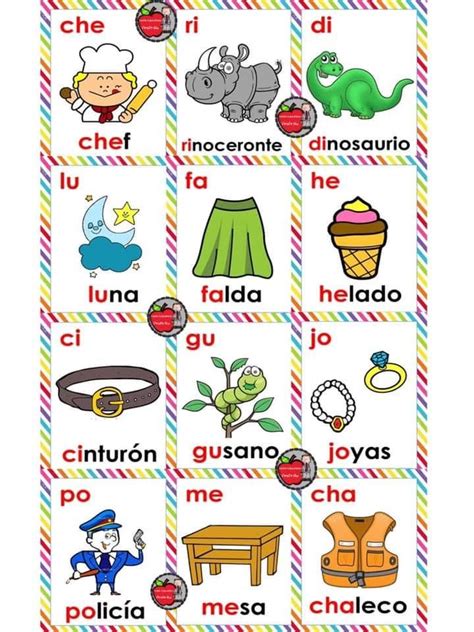 Pin de Maria Garcia en Letras fonemas y más Silabas Actividades del