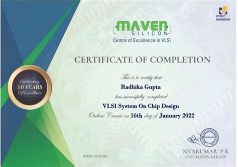 Radhika Gupta On Linkedin My One Step Toward My Core Domain Vlsi