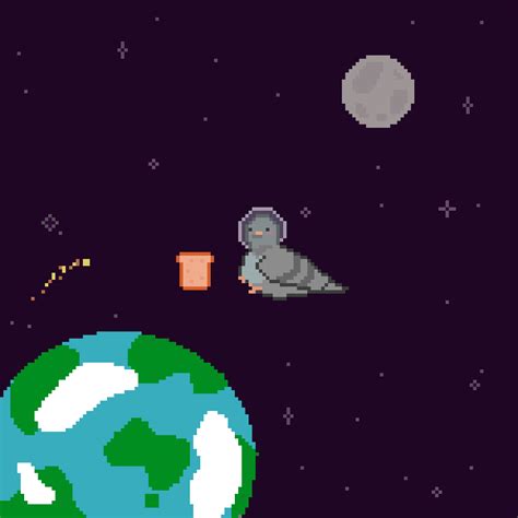 Pixilart Space Pigeon By Notpariss