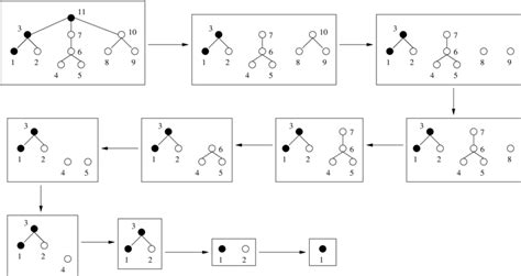 5 An Example Showing The Relevant Sub Forests Resulted From Successive