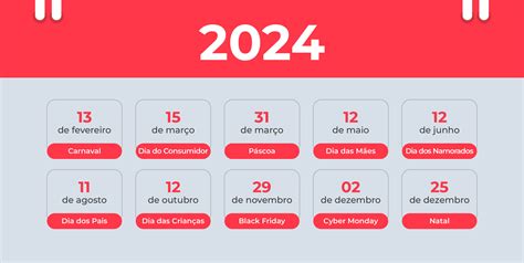 Datas Comemorativas De 2024 Aproveite Para Vender Muito