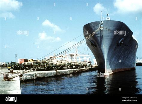 A Bow View Of The Military Sealift Command Chartered Freighter Cape