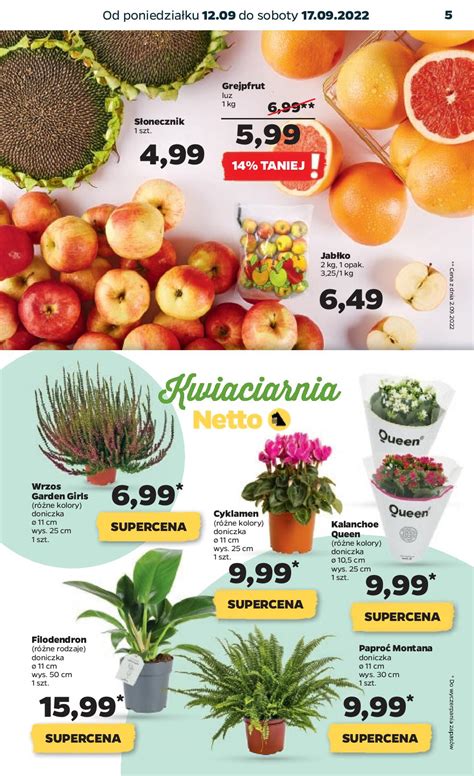 Netto Gazetka Kwiaty