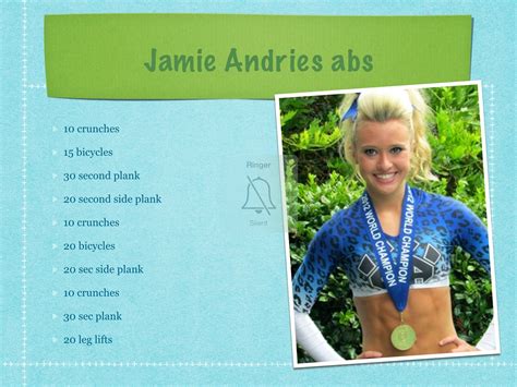Jamie Andries Abs Cheer Workouts Cheer Abs Cheer Athletics Abs