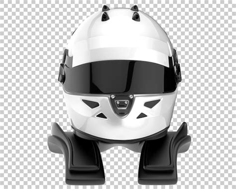 투명 한 배경 3d 렌더링 그림에 고립 된 레이싱 헬멧 프리미엄 Psd 파일