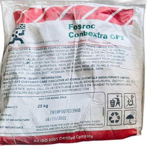 Fosroc Conbextra Gp Kg Non Shrink Grout For Commercial At Pack In Tiruchirappalli