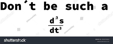 Dont Be Such Algebra Funny Math Stock Illustration 2043074810