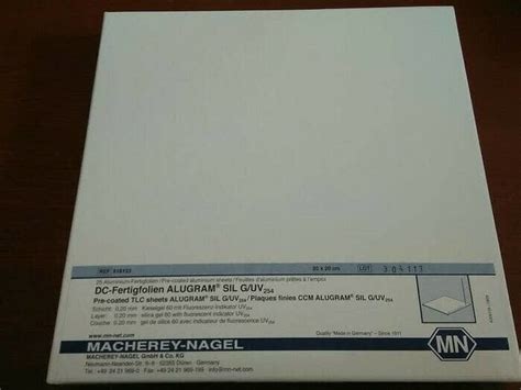 Jual Plat KLT Lempeng KLT Tlc Silica Gel 20 X20 German Kota