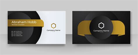 현대 창조적이고 깨끗한 명함 템플릿 럭셔리 명함 디자인 템플릿 추상적 인 황금빛 반짝이는 물결 모양의 선이있는 우아한 어두운 검은 색 배경 벡터 일러스트 레이 션 0명에