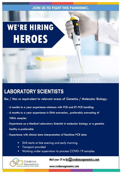 Credence Genomics Pvt Ltd On Linkedin Credence Genomics Hiring