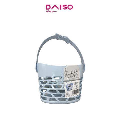 Jual Daiso A Hangable Basket For Laundry Clips Light Blue Jakarta