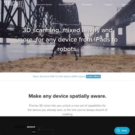 The Structure Sensor Is The First 3d Sensor For Mobile Devices Pearltrees