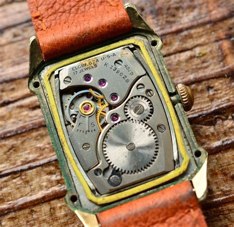 アンティーク ELGIN エルジン 10金RGP 腕時計アンティーク時計 RIP CORD Vintage Line