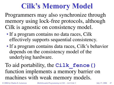 Ppt Multithreaded Programming In Cilk L Ecture 3 Powerpoint