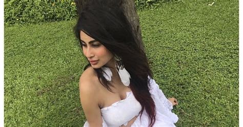 Mouni Roy Hot And Sexy Legs Pictures In White Dress Hollywood
