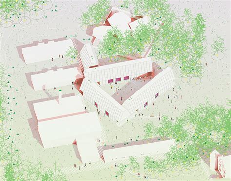 Mos Architects Adds Top Heavy Studios To A Danish College