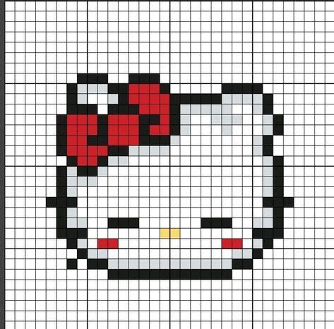 Hello Kitty Pixel Art