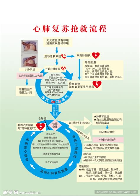心肺复苏抢救流程设计图广告设计广告设计设计图库昵图网