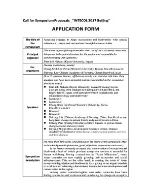 Fillable Online APPLICATION FORM Fax Email Print PdfFiller