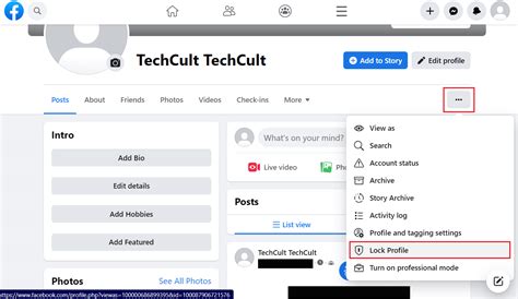 How To Lock Facebook Profile Techcult