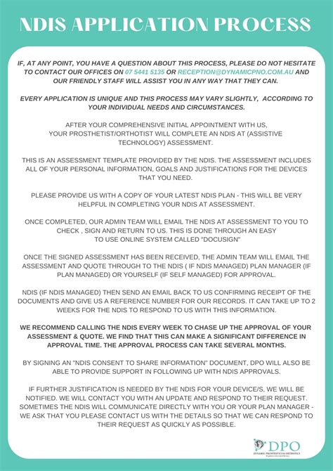 Ndis Timeline Applications And Process