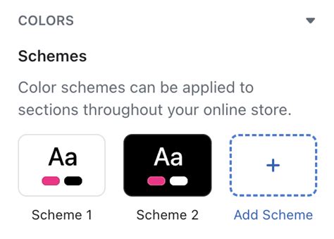 Edit And Add Color Schemes Switch Docs