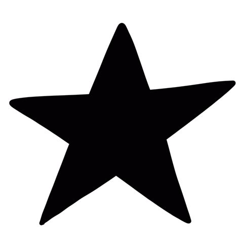 Star Doodle Line Black And White Icon Logo Draw Assembly