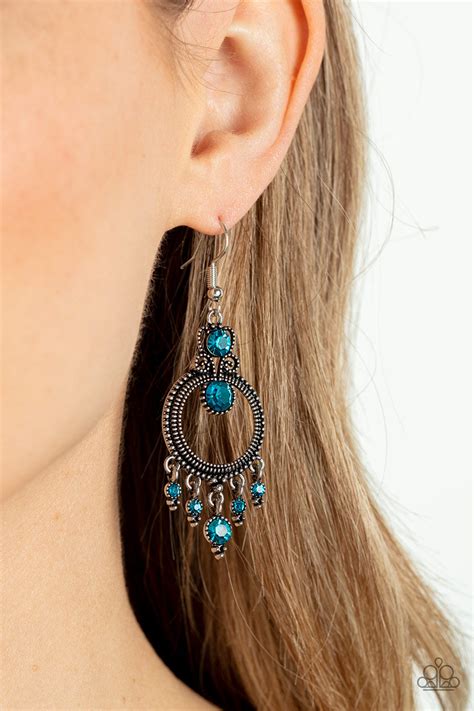 Palace Politics Blue Paparazzi Earrings Jewelryblingthing