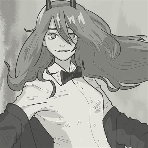 Safebooru Album Cover Redraw Bow Bowtie Chainsaw Man Cross Shaped