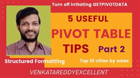 USEFUL PIVOT TABLE TIPS PART 2 YouTube