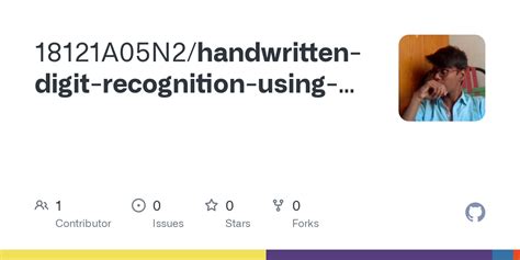 Github A N Handwritten Digit Recognition Using Django
