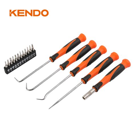 17pc Phillips Strong Precision Screwdriver And Pick And Hook Set For