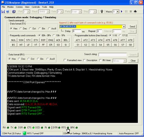 Advanced Serial Protocol Analyzer Commfront